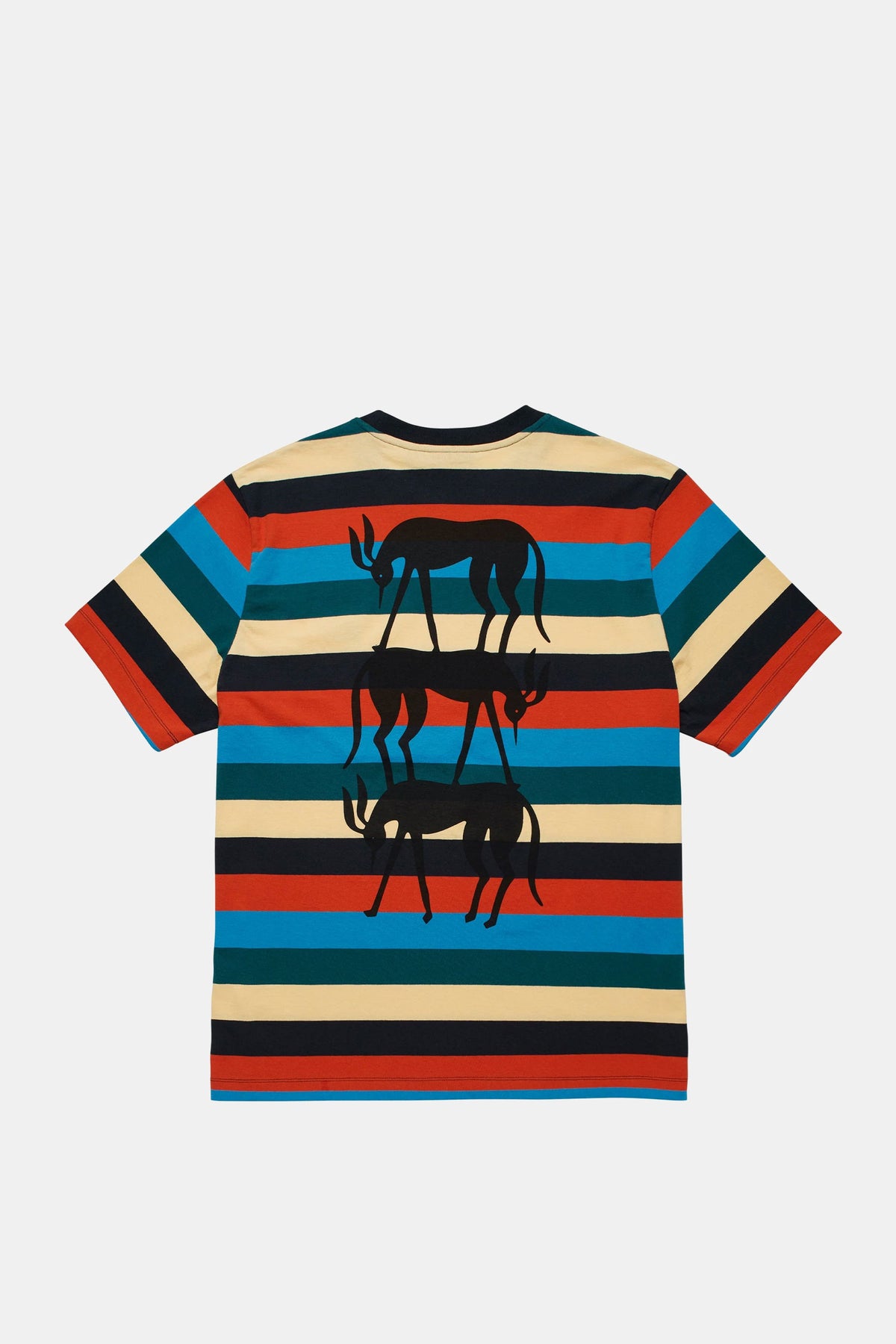 STACKED PETS ON STRIPES TEE | HOMEBRED